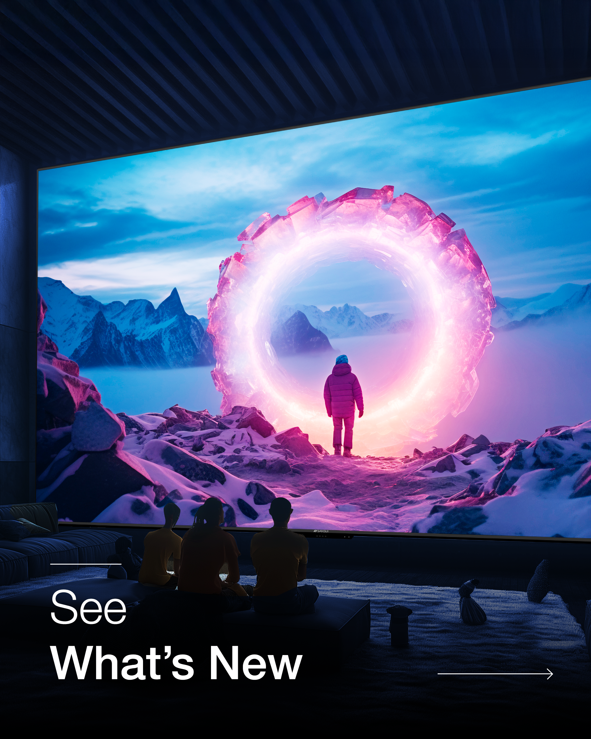 Sansui 140 cm (55) Google TV QLED (4K), HDR10+, HSR 120 Hz with Dolby ...